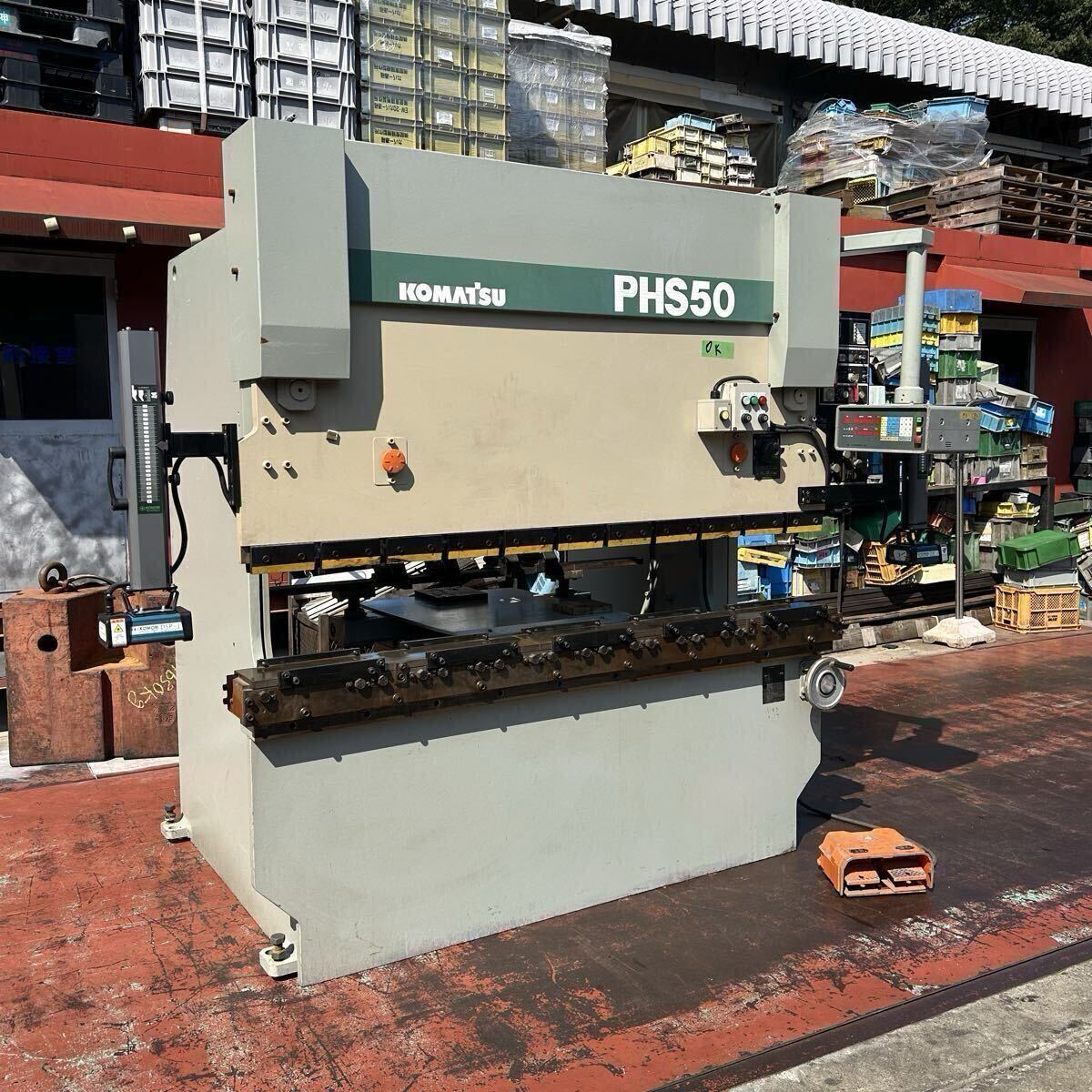 Yahoo!オークション - T1782 コマツ ベンダー プレスブレーキ PHS50×2...