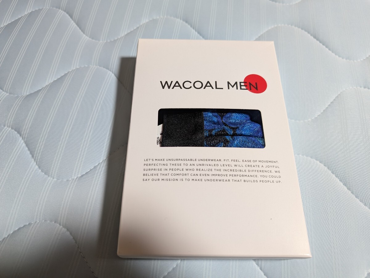 Yahoo!オークション - (1枚) M ワコールメン ボクサーパンツ 青色 レー...