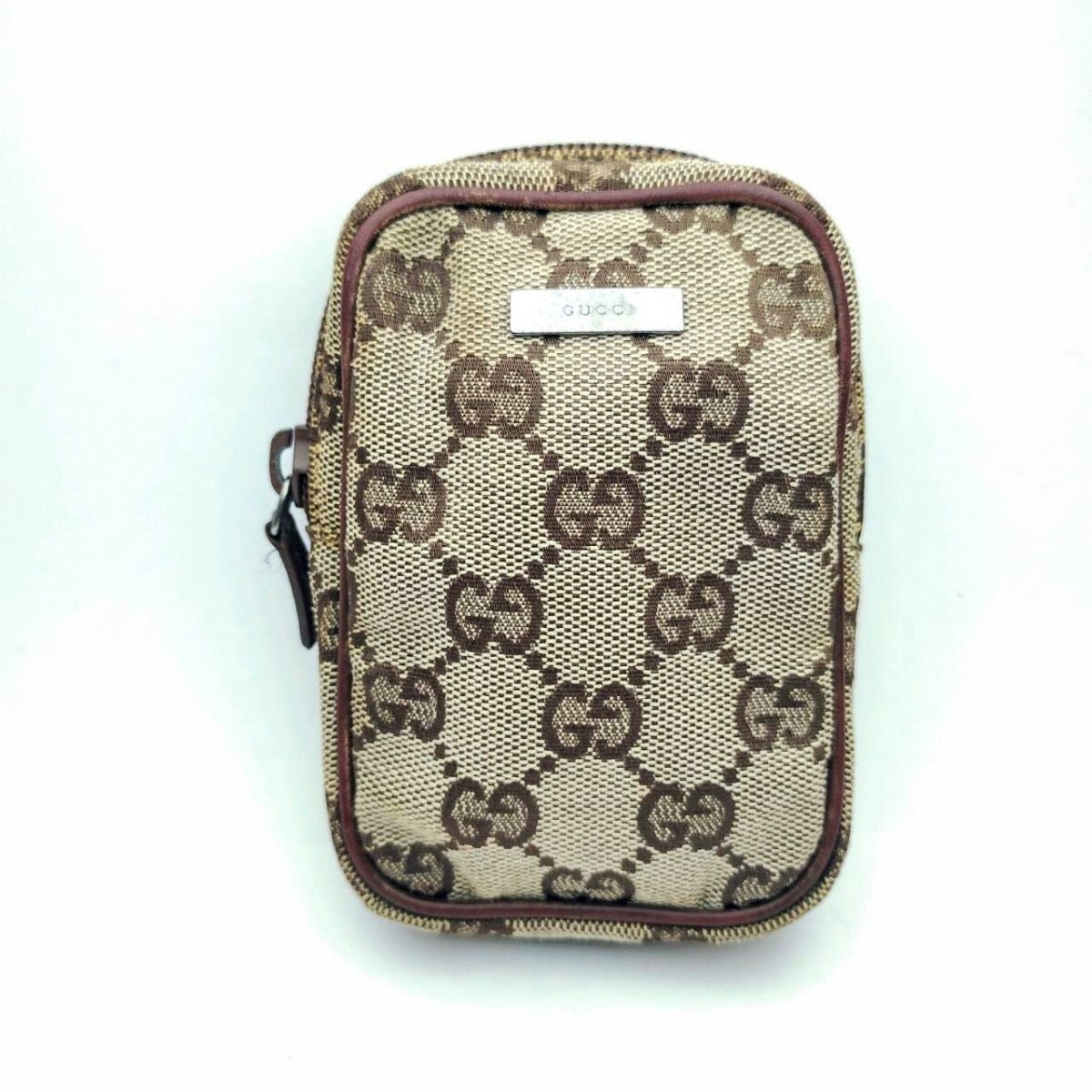 Yahoo!オークション - GUCCI ポーチ 小物入れ グッチ タバコケース シ...