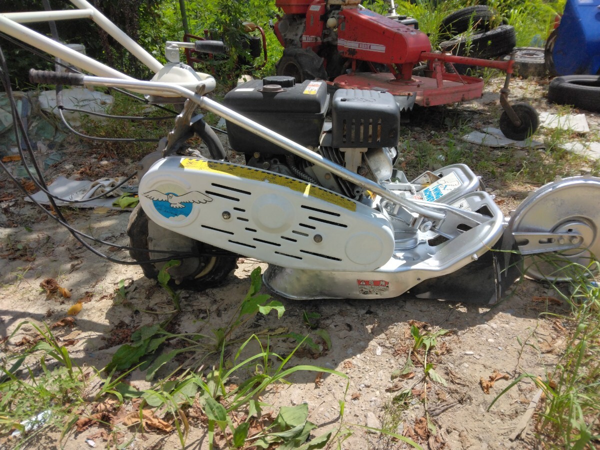 Yahoo!オークション - wm606ウイングモアー歩行型 自走式草刈機オー...