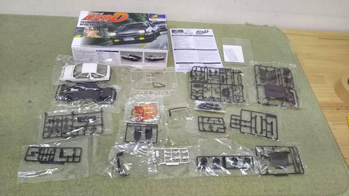 Yahoo!オークション - 115-P87) 未組立 アオシマ 頭文字D プラモデル 6...
