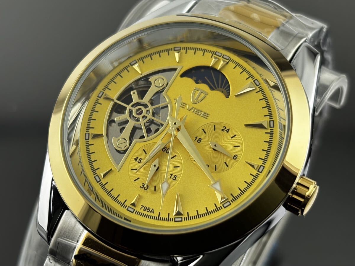 Yahoo!オークション - 1円〜 新品未使用 メンズ腕時計 automatic TEVIS...