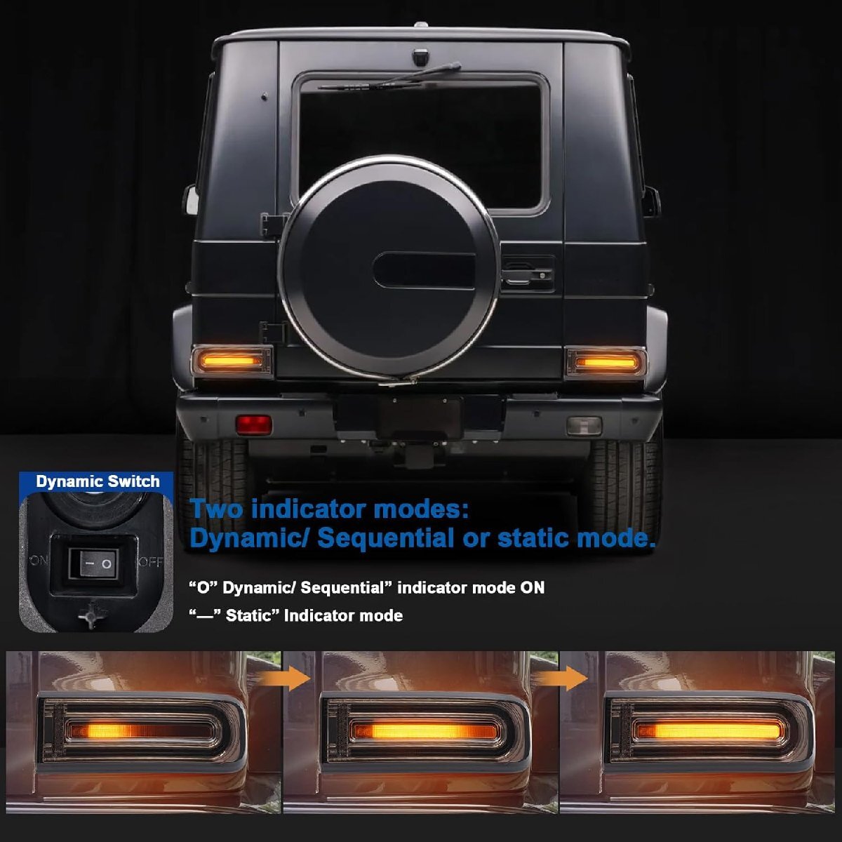 Yahoo!オークション - ベンツ Gクラス W463A W465 LED 流れて光る シー...