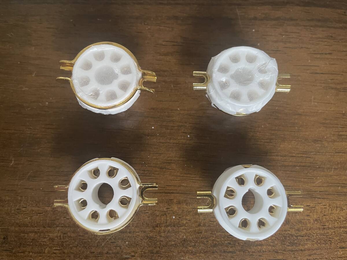 Yahoo!オークション - 新品 真空管ソケット US8ピン 金メッキ タイ...