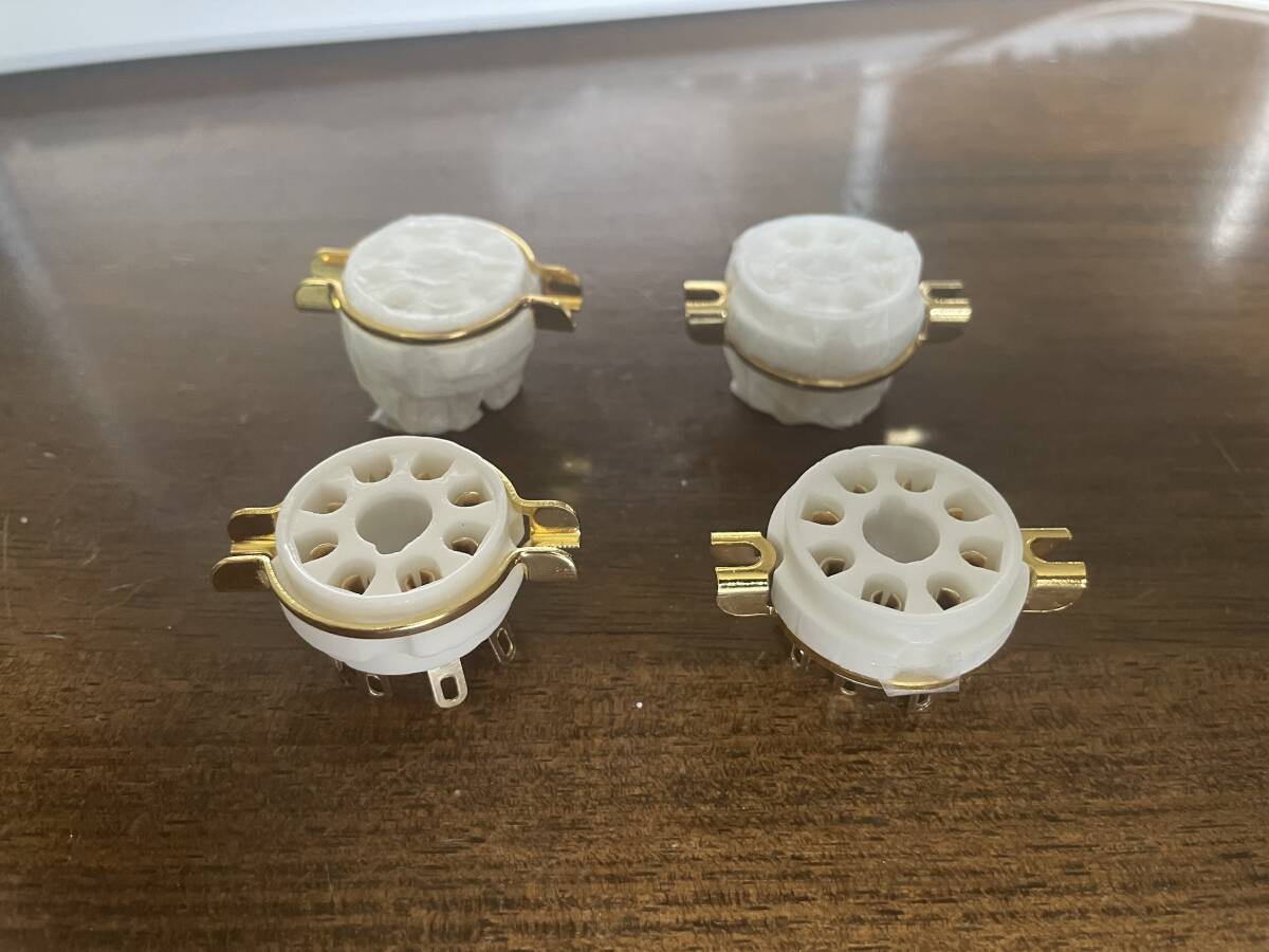Yahoo!オークション - 新品 真空管ソケット US8ピン 金メッキ タイ...