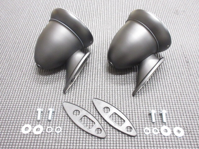 Yahoo!オークション - 砲弾型 艶消し ブラック フェンダー ミラー KE11...