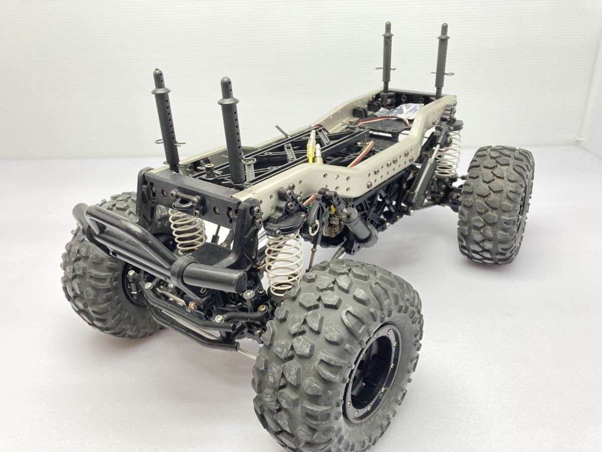 Yahoo!オークション - タミヤ 1/10 電動RC CR-01 シャーシ ボディ メカ...