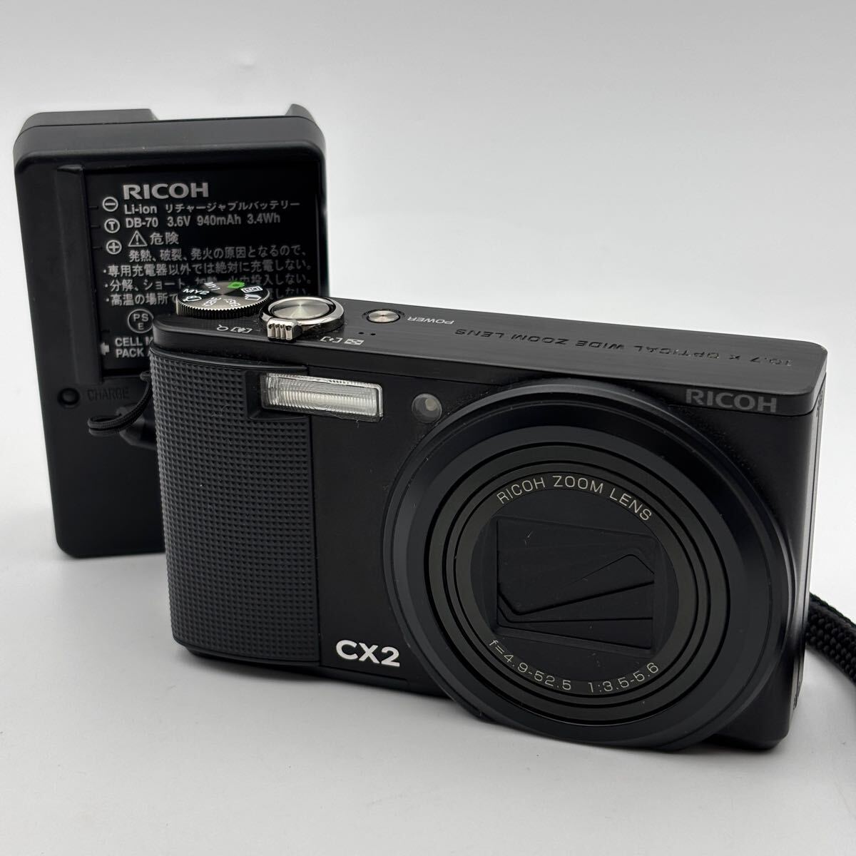 RICOH CX2 本体 充電器有 通電確認済 動作未確認 付属品写真参照 箱説無 リコー コンパクトデジタルカメラ 同梱対応可能 ブラック(リコー)｜売買されたオークション情報、yahooの ...