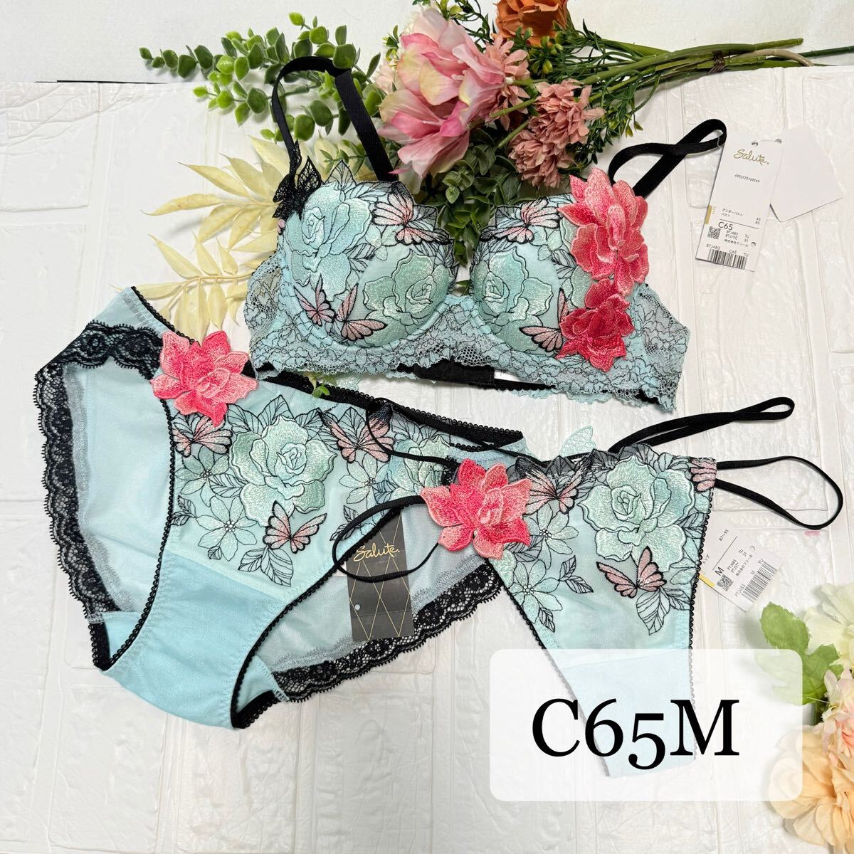 Yahoo!オークション - 【新品】wacoal サルート 83 ブラ ショーツ2枚セ...