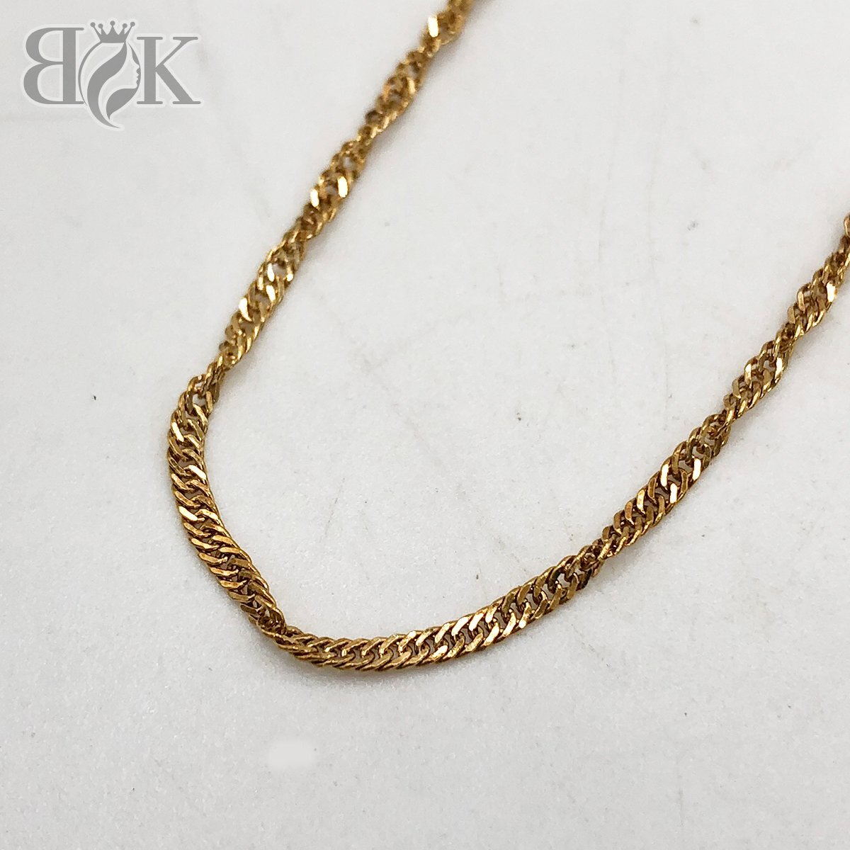 Yahoo!オークション - K18 スクリューネックレス 約3.53g 全長 約40cm ...