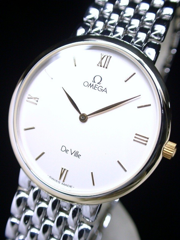 Yahoo!オークション - 極美品 OMEGA Ω オメガ デビル 18金/SS Cal.14...