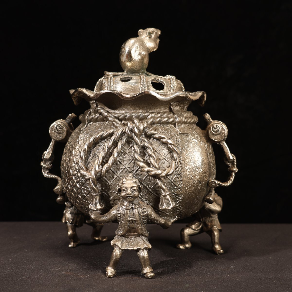 Yahoo!オークション - 【珍品堂】1円から G78-J1高岡銅器 須賀月芳 洋...