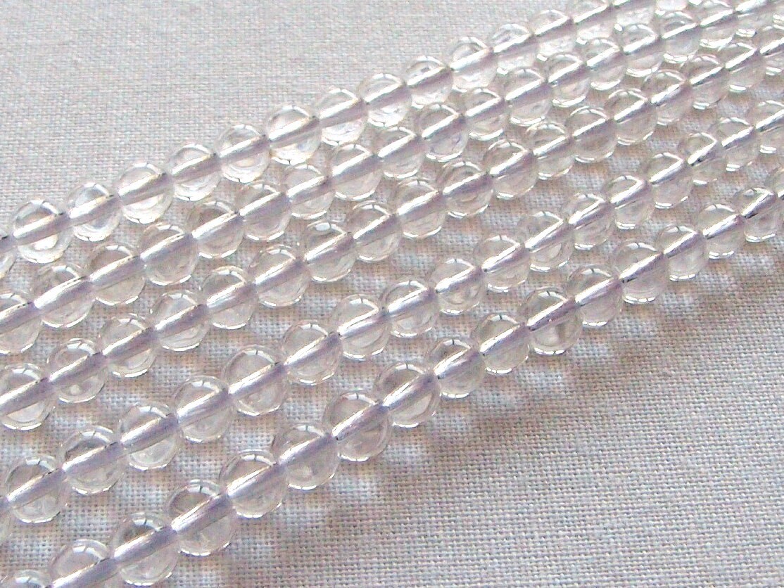 Yahoo!オークション - クリスタル/白水晶/天然水晶/丸/4mm/一連