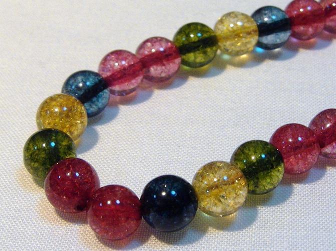 Yahoo!オークション - カラートルマリン/天然水晶/丸/6mm/一連