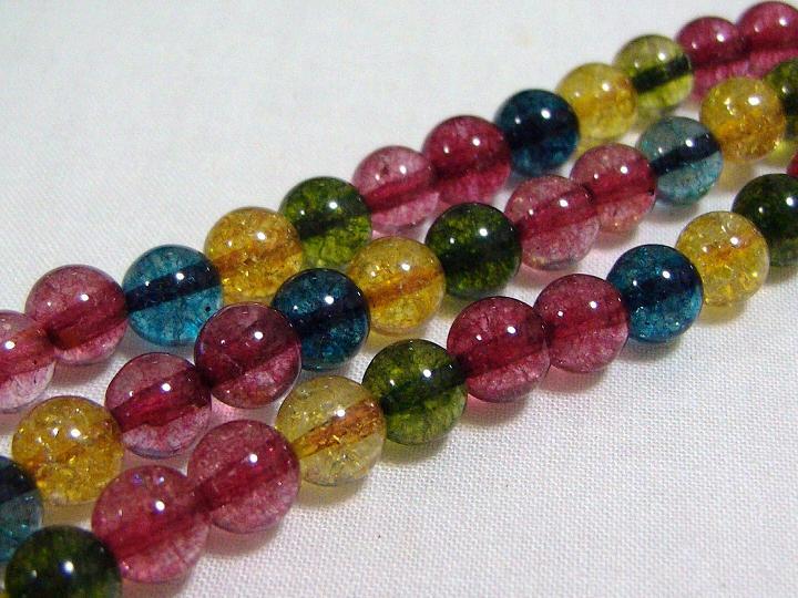 Yahoo!オークション - カラートルマリン/天然水晶/丸/6mm/一連