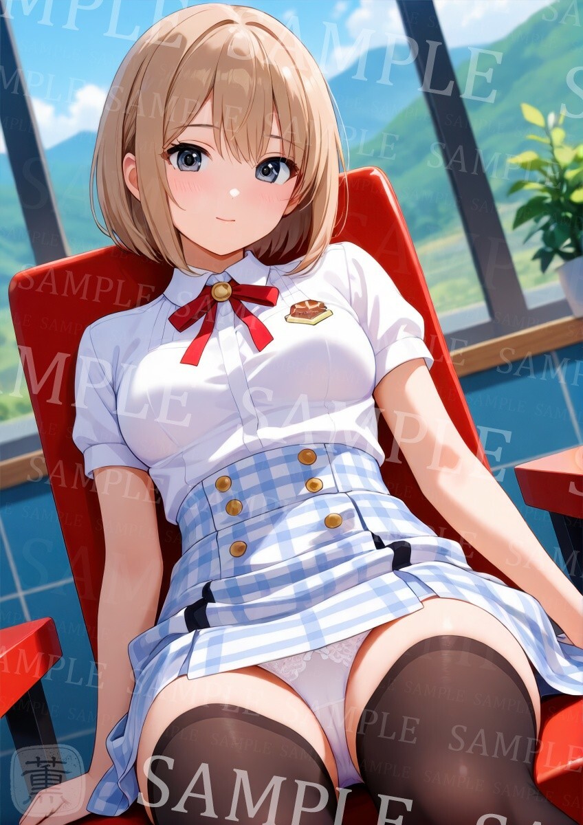 Yahoo!オークション - 6727【かおる】パンチラ オリジナル A4 アート ...