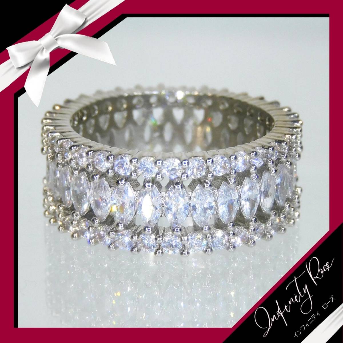 Yahoo!オークション - （1028）15号 豪華無数の輝き ワイドリング 男女...