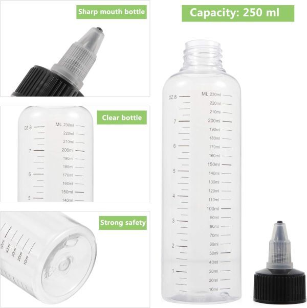 Yahoo!オークション - 目盛り付きドロッパーボトル 230ml 12本セット ...