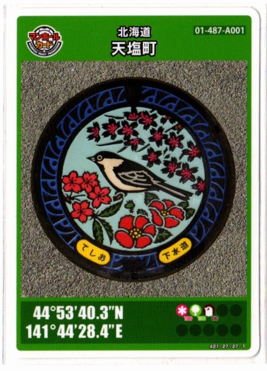 Yahoo!オークション - マンホールカード 北海道 天塩 N18
