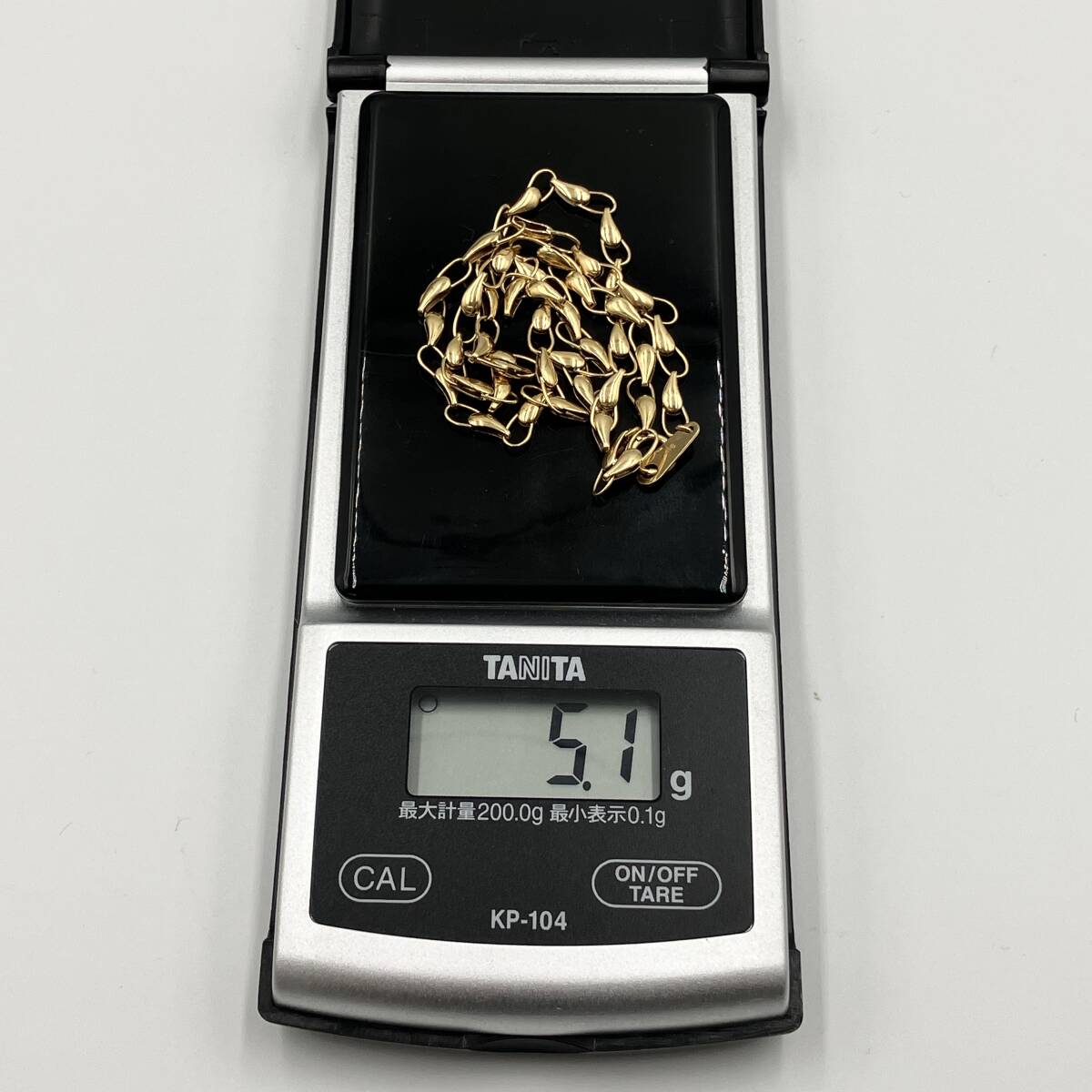Yahoo!オークション - 【美品】 K18 40cm 総重量約5.1g ネックレス ゴ...