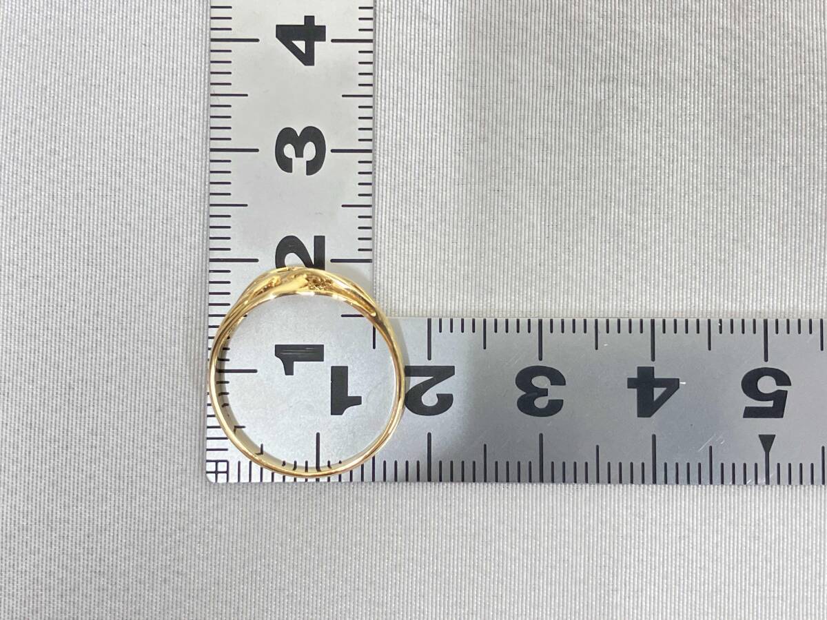 Yahoo!オークション - デザインリングK18#9 1.3g