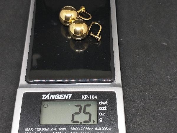 Yahoo!オークション - K18 11mm玉 ボールイヤリング 大玉 ねじ式 ネジ ...