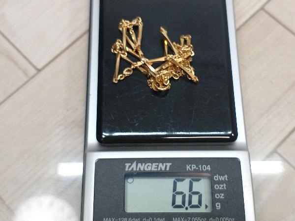 Yahoo!オークション - K18 切子 デザインチェーンネックレス 6.6g 42cm...