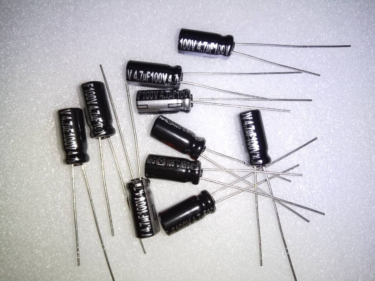 Yahoo!オークション - パナソニック 電解コンデンサー 100V 4.7μF 105...