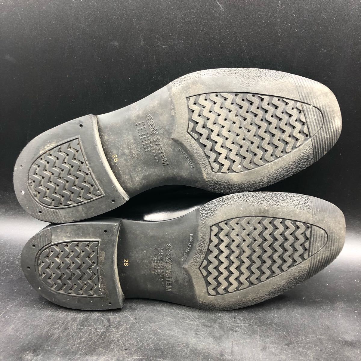 Yahoo!オークション - M4502 良品 REGAL リーガル GEOX レザー ビジネ...