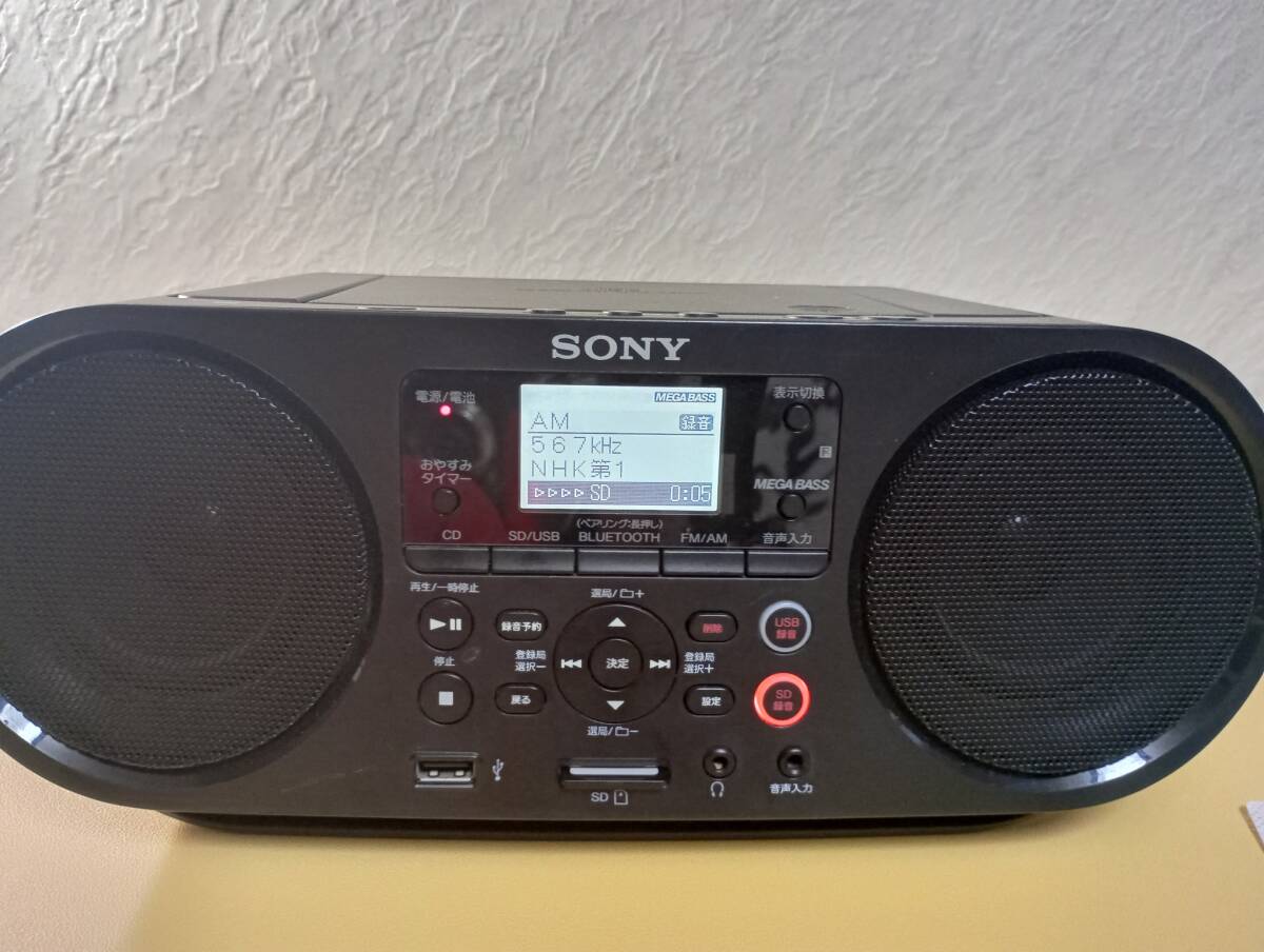 Yahoo!オークション - SONY ZS-RS81BT CDラジオ 8GB SDHCカード付き ソ...