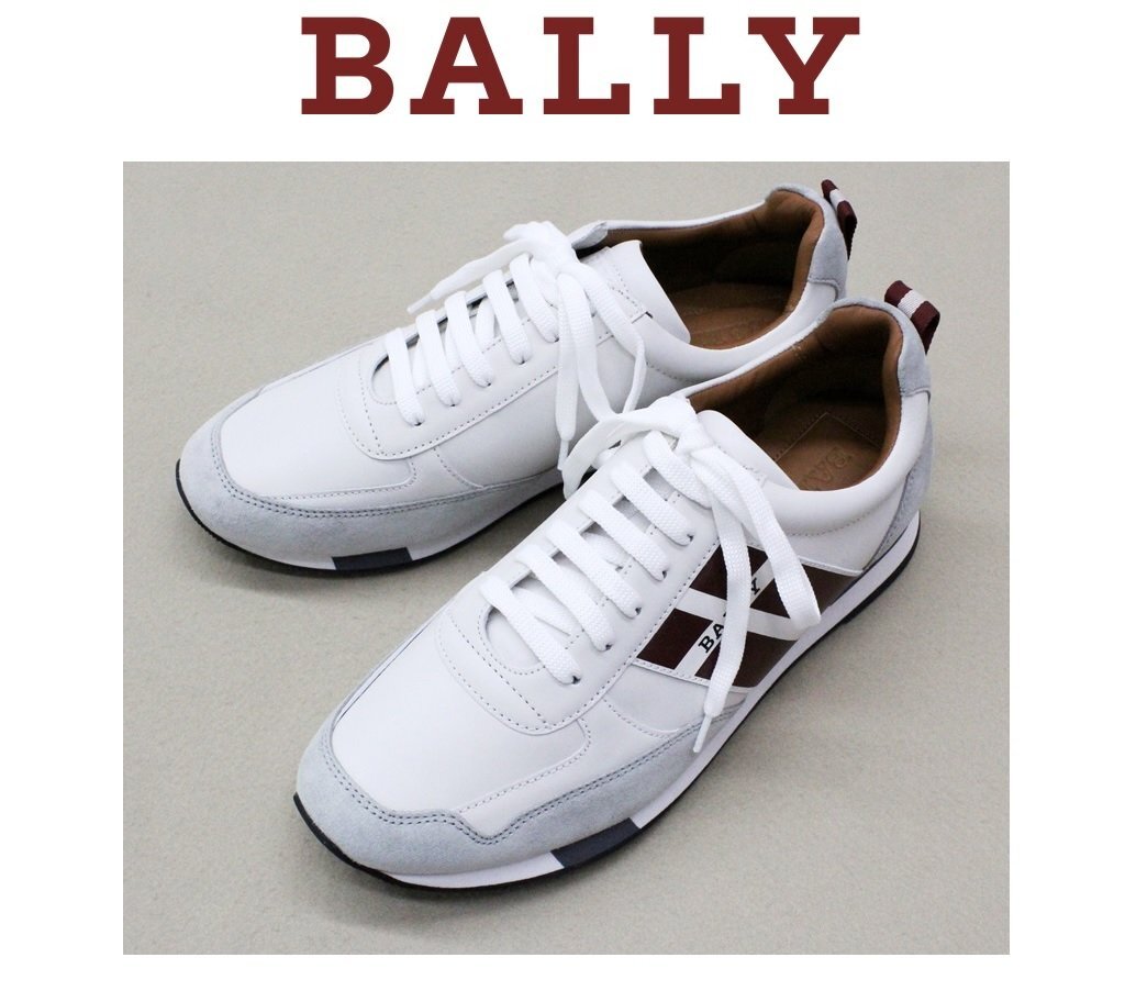 9万 8H=27.5cm BALLYバリー2024SSストライプロゴ ロートップレザースニーカーオフ白 1円(その他)｜売買されたオークション情報、yahooの商品情報をアーカイブ公開 ...