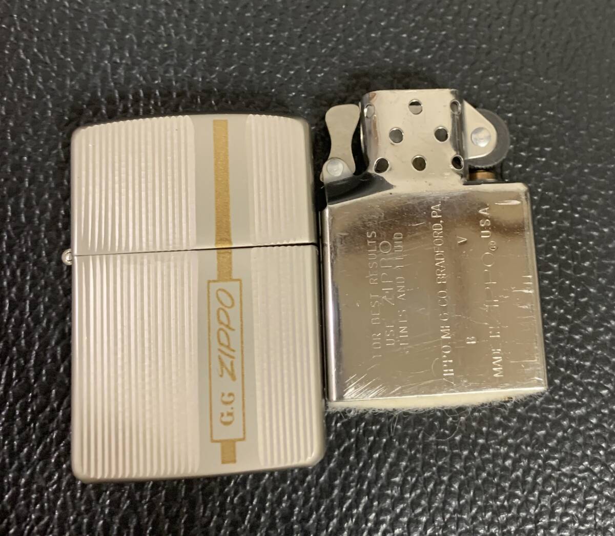 Yahoo!オークション - (未使用) ZIPPO G G ZIPPO 1988年 ZIPPO 2面加工...