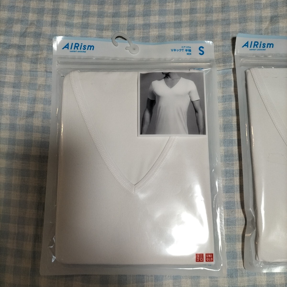 Yahoo!オークション - 新品 ユニクロ エアリズム 白 MEN AIRism Vネッ...