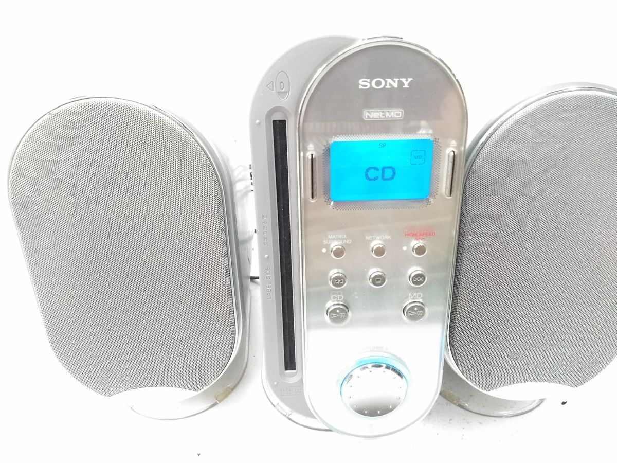 SONY ソニー LAM-Z03 デスクトップオーディオ MD CD ホワイト 2004年製 0827-10F @80(中古)のオークション落札情報