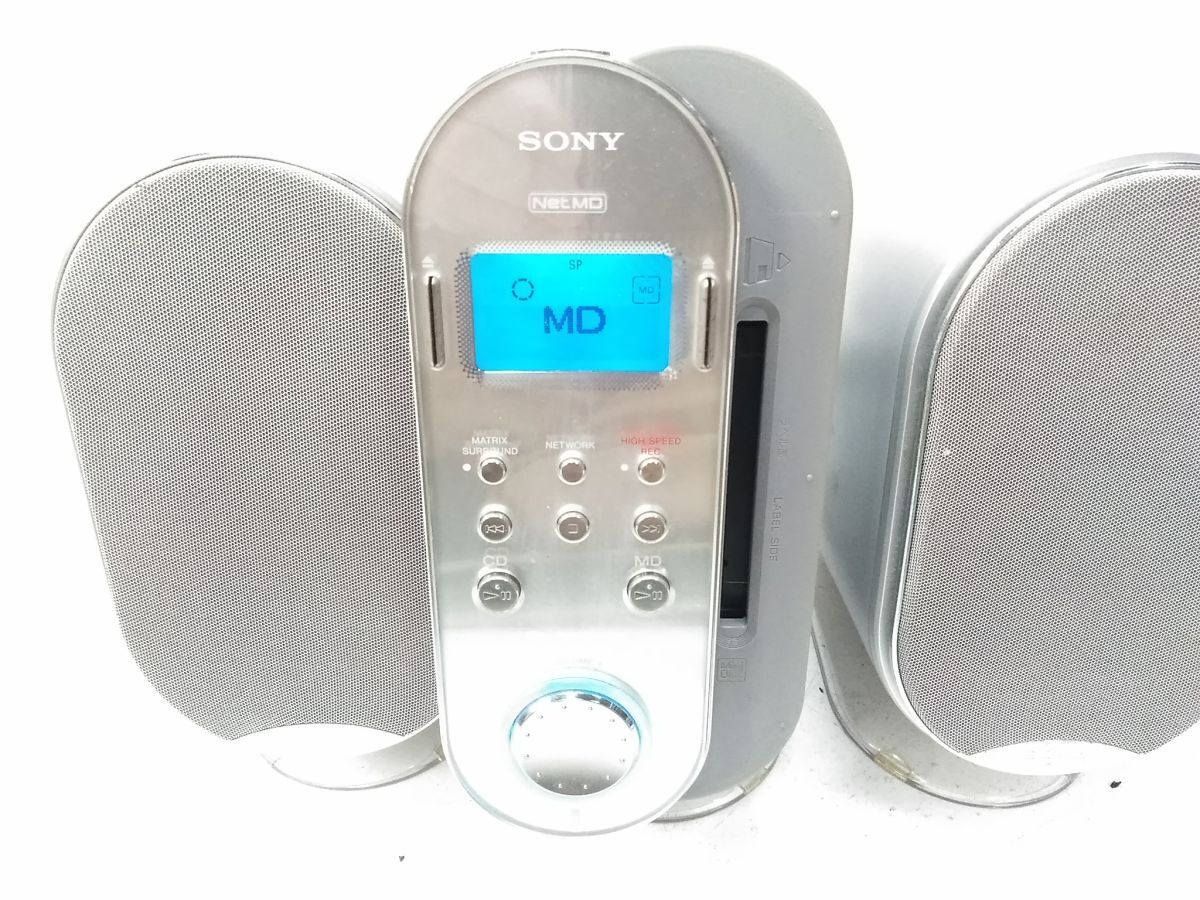 SONY ソニー LAM-Z03 デスクトップオーディオ MD CD ホワイト 2004年製 0827-10F @80(中古)のオークション落札情報