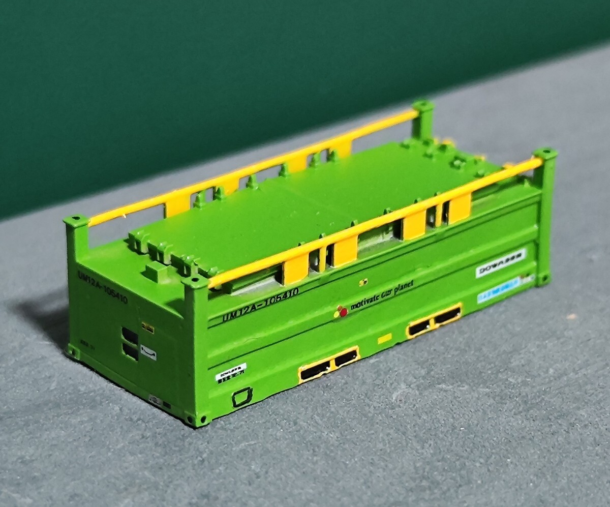 Yahoo!オークション - Nゲージ 20ft UM12A 水密閉仕様 無蓋コンテナ タ...