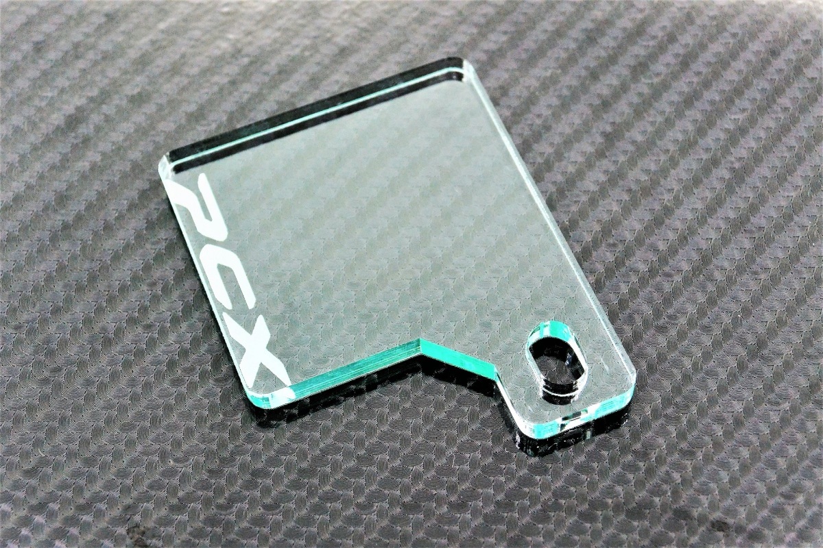 Yahoo!オークション - J-31-1 PCX ガラス調 自賠責ス テッカープレート...