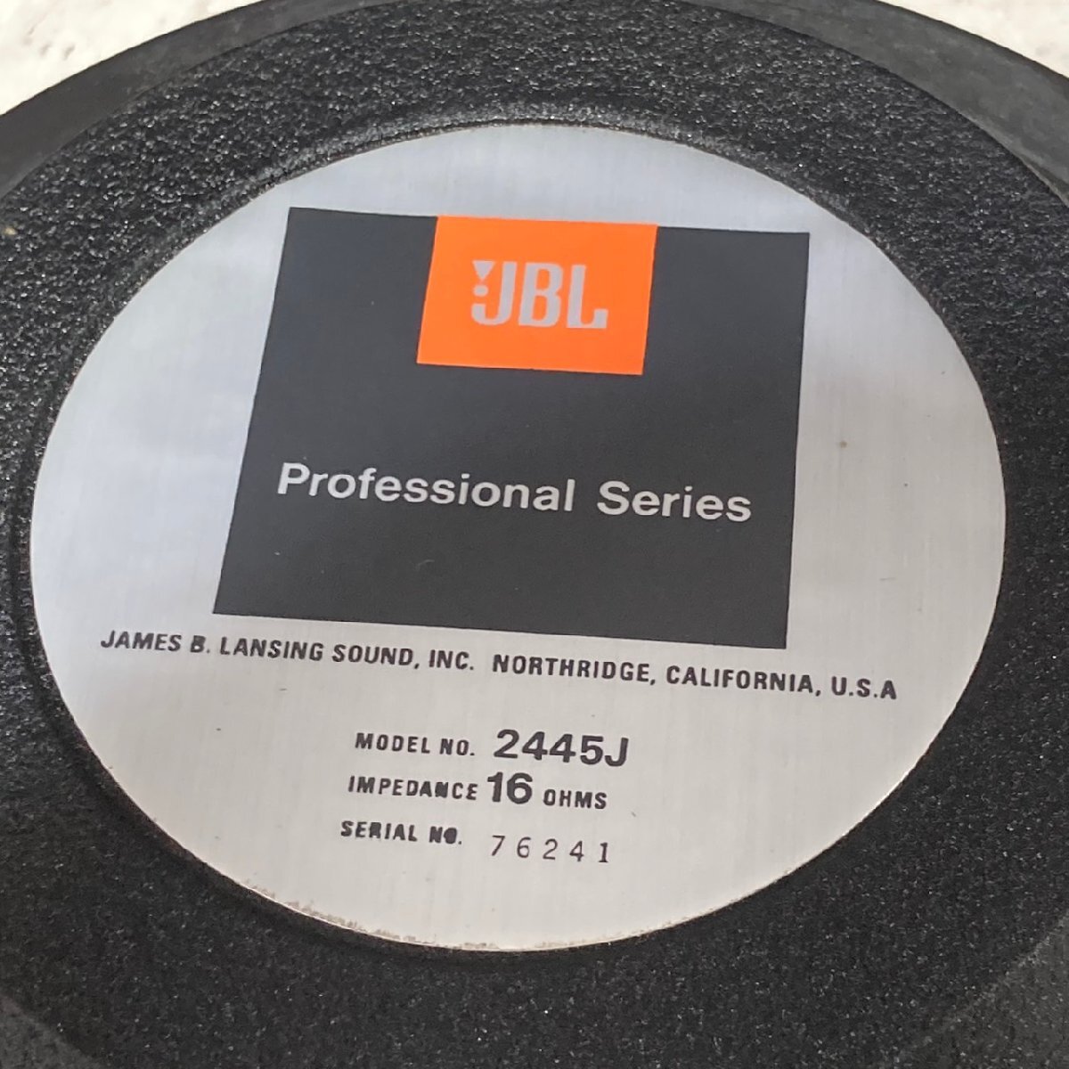 Yahoo!オークション - 【C】JBL 2445J ドライバーユニットペア ジェー...