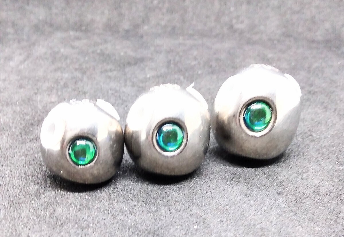 Yahoo!オークション - 60g.80g.100g 3個 シルバー キラキラeye付き タ...