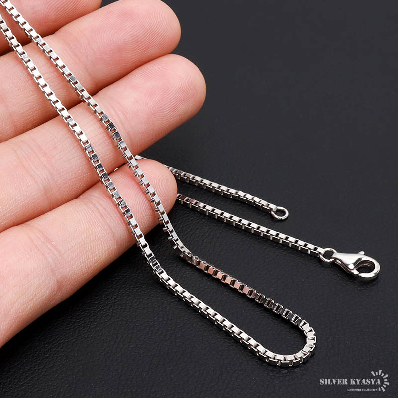 Yahoo!オークション - シルバー925 ベネチアンチェーン ネックレス 50c...