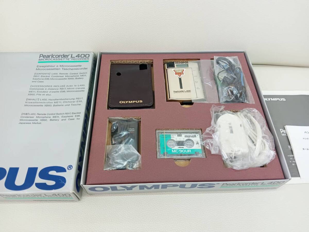Yahoo!オークション - OLYMPUS Pearlcorder L400 マイクロカセットレコ...