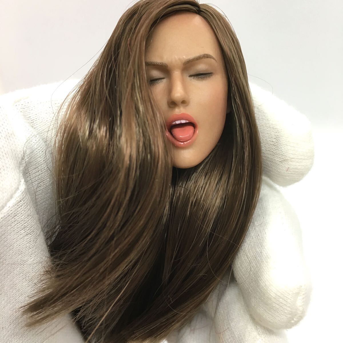 Yahoo!オークション - B116 1/6 フィギュア ヘッド 女性ヘッド 植毛タ...