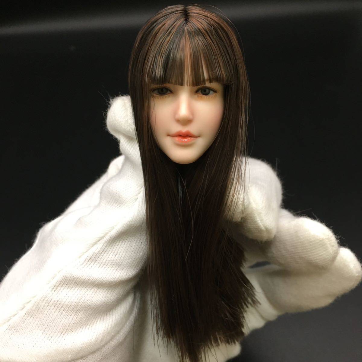 Yahoo!オークション - B242 1/6 フィギュア ヘッド 女性ヘッド 植毛タ...