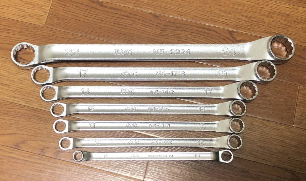 Yahoo!オークション - KTC ロングめがねレンチ M5 7点セット