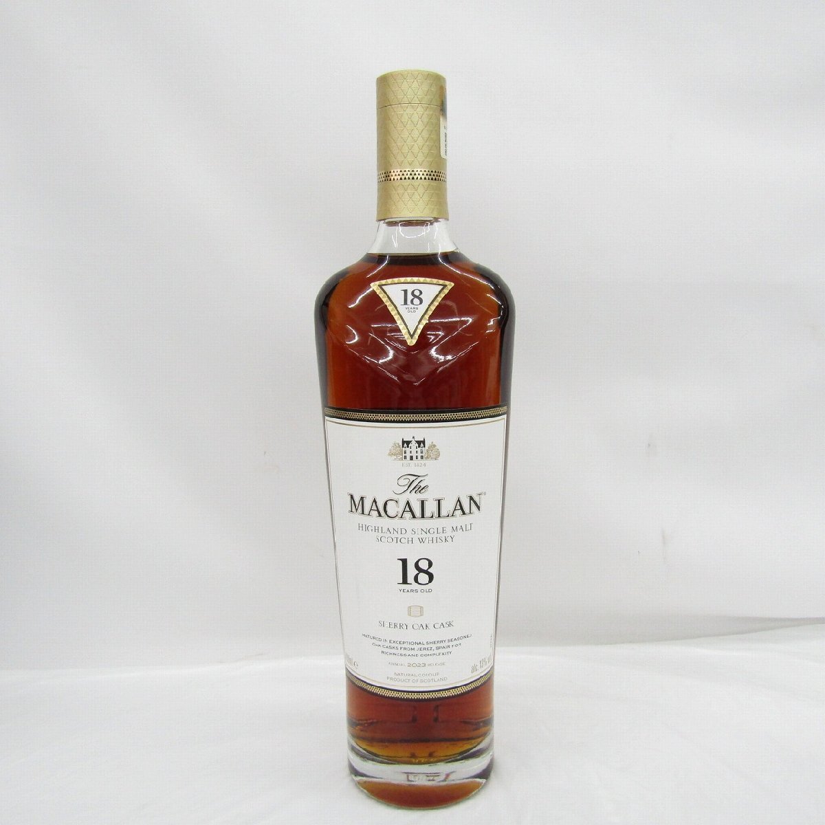 1円 未開栓 The MACALLAN ザ マッカラン 18年 2023 シェリーオーク ウイスキー 700ml 43% 箱付 11899438 0805(ハイランド)｜売買されたオークション ...