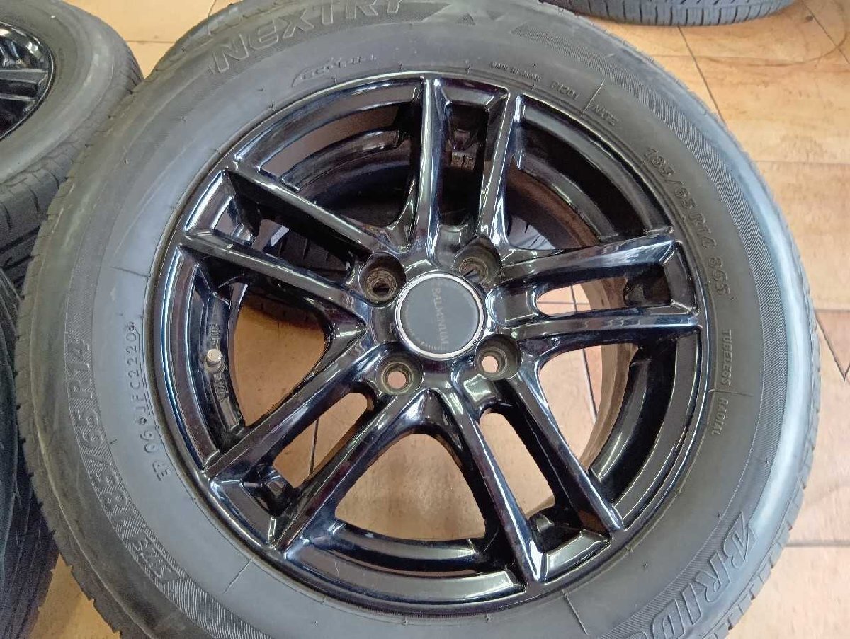 Yahoo!オークション - BALMINUM/BS14インチ4本セット 185/65R14 5.5J 4...