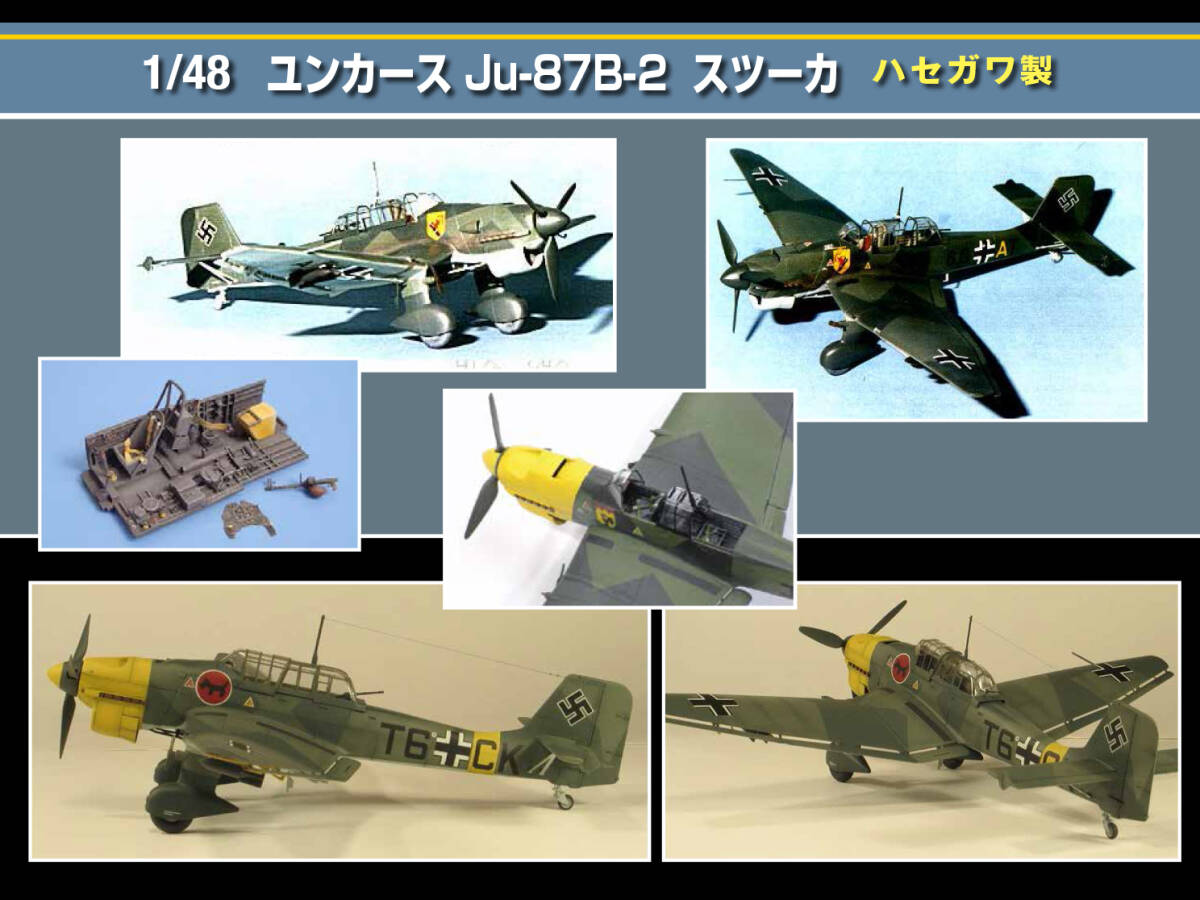 Yahoo!オークション - ジャンク扱いのような 1/48 ユンカース Ju-87B-2...