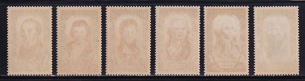 Yahoo!オークション - 24 フランス【未使用】＜「1950 SC#B249-B254