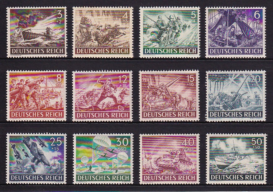 Yahoo!オークション - 37 ドイツ【未使用】＜「1943 SC#B218-B229 (付...