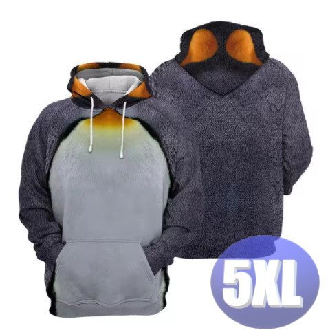 Yahoo!オークション - フード付き アニマルパーカー ペンギン 5XL トレ...